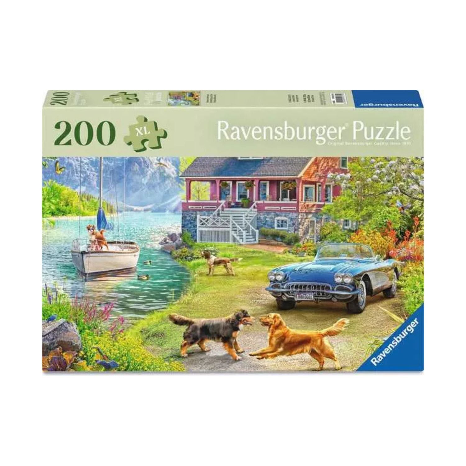 Puzzle Casa de Lago en Verano – 100 piezas | Ravensburger | Juguetería ...